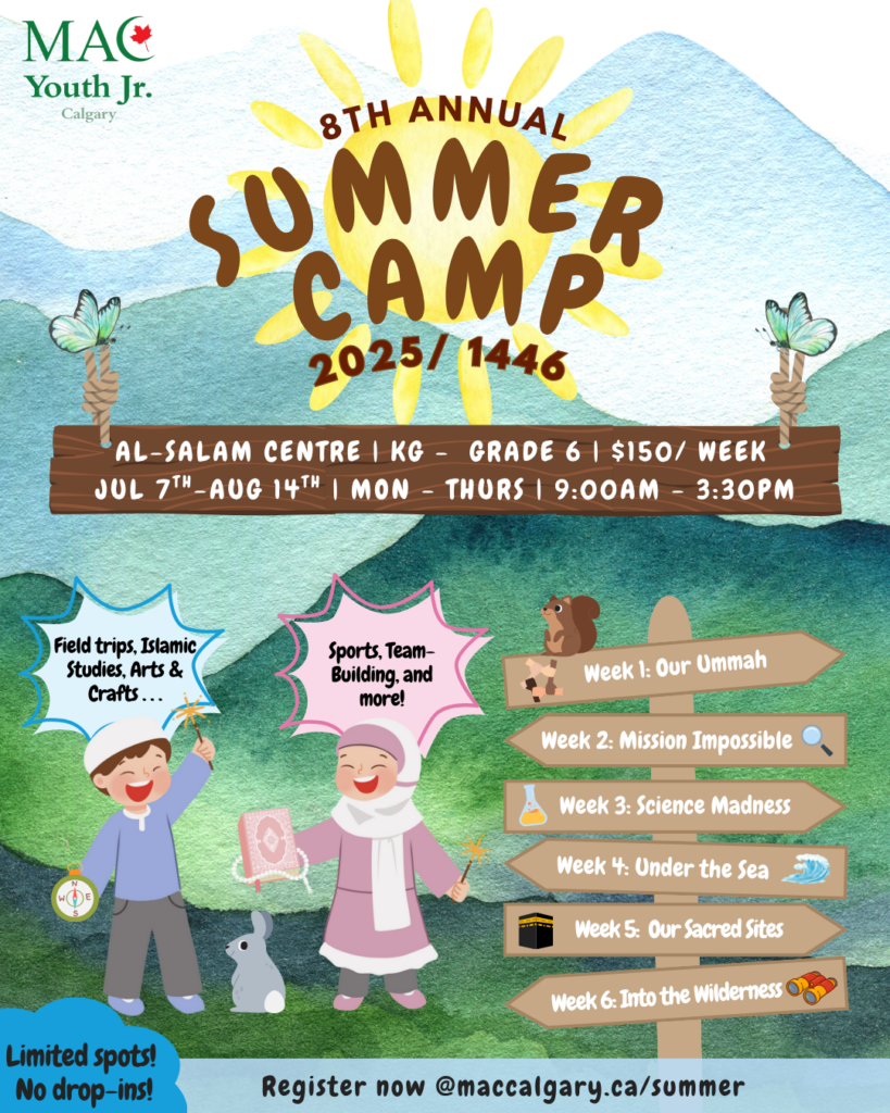 2025 Summer Day Camp | MAC ISLAMIC SCHOOL – Calgary Chapter
