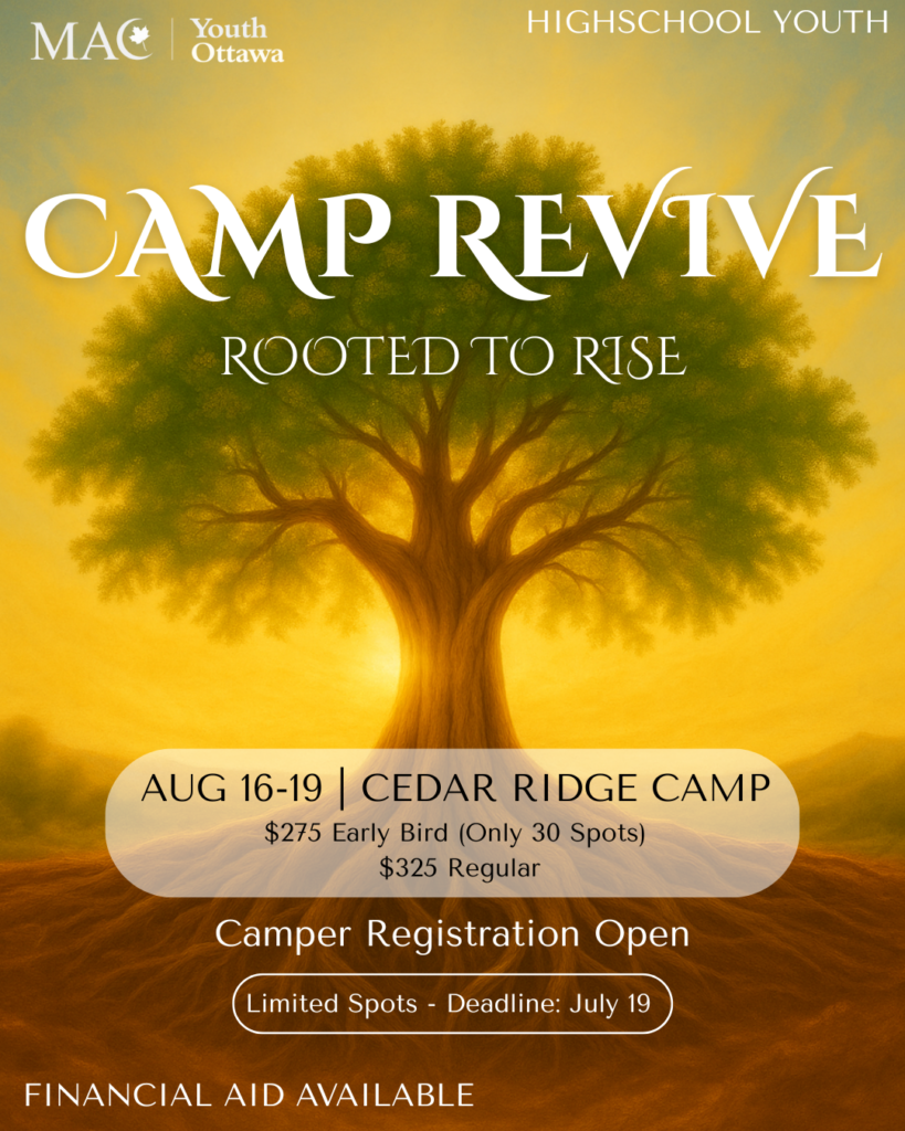 2025 MAC Youth Camp Revive – Camper Registration – MAC Ottawa Chapter