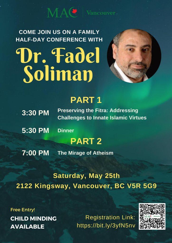 Dr Fadel Soliman Event – Vancouver Chapter